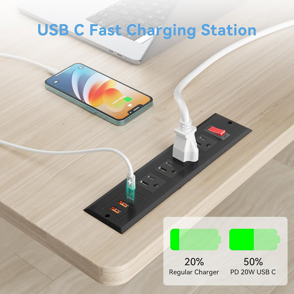 Furniture Recessed Power Strip – BTUPOWER